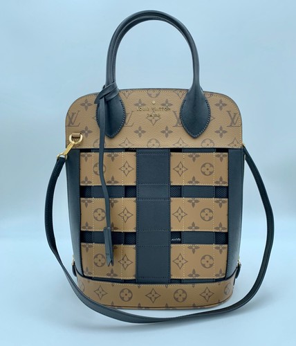 Louis Vuitton Tressage Tote Bag Monogram Handbag SS 2017 Two Way ...