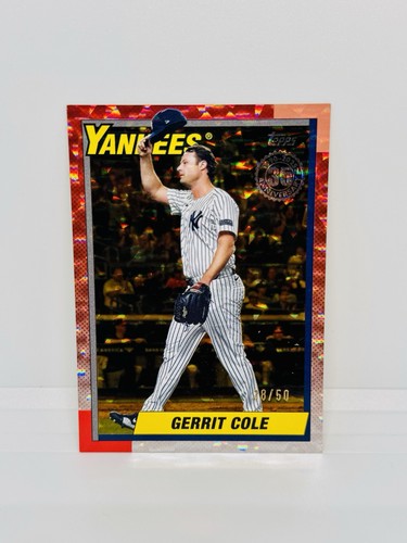 2025 Topps GERRIT COLE 35th Anniversary Gold Foil /50 New York Yankees ...