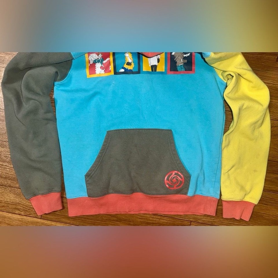 Jujutsu Kaisen Hoodie Small? Colorblock MultiColor Rainbow Box Lunch ...