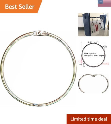Binder Rings Loose Leaf Book Key Ring Clips 8 Pack Large 2.75 Inch ...