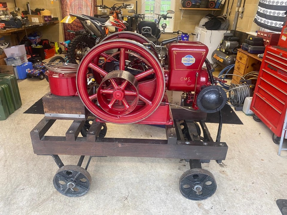 Amanco Associated stationary engine on trolley. 3HP. S/No. 512293 | eBay UK