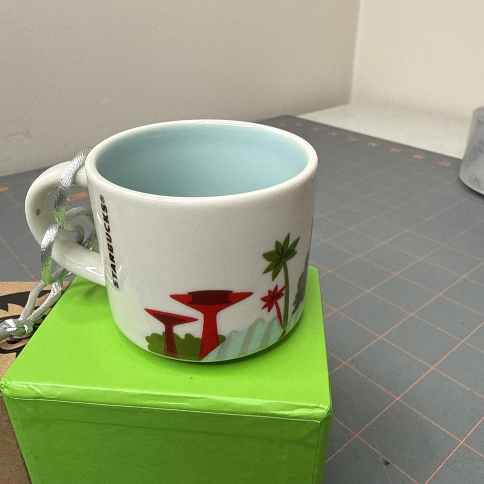Starbucks Singapore 2oz Mini Coffee Mug Ornament "YOU ARE HERE ...