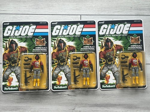 GI Joe Python Patrol Cobra B.A.T. Super7 Reaction+ (Set of 3) | eBay