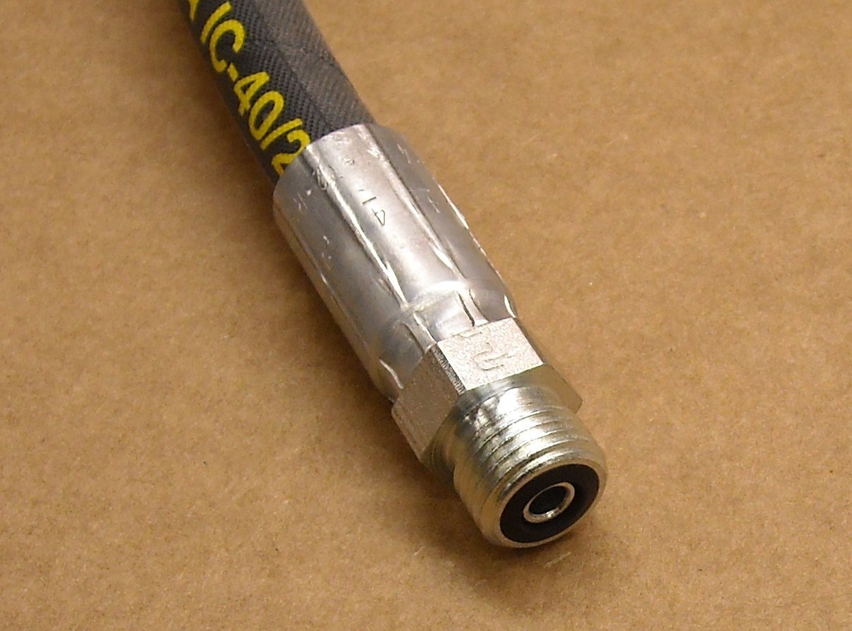1/4 x 33 inch ORFS PARKER HYDRAULIC HOSE ASSEMBLY 1JC43-4-4, 1J043-4-4 ...