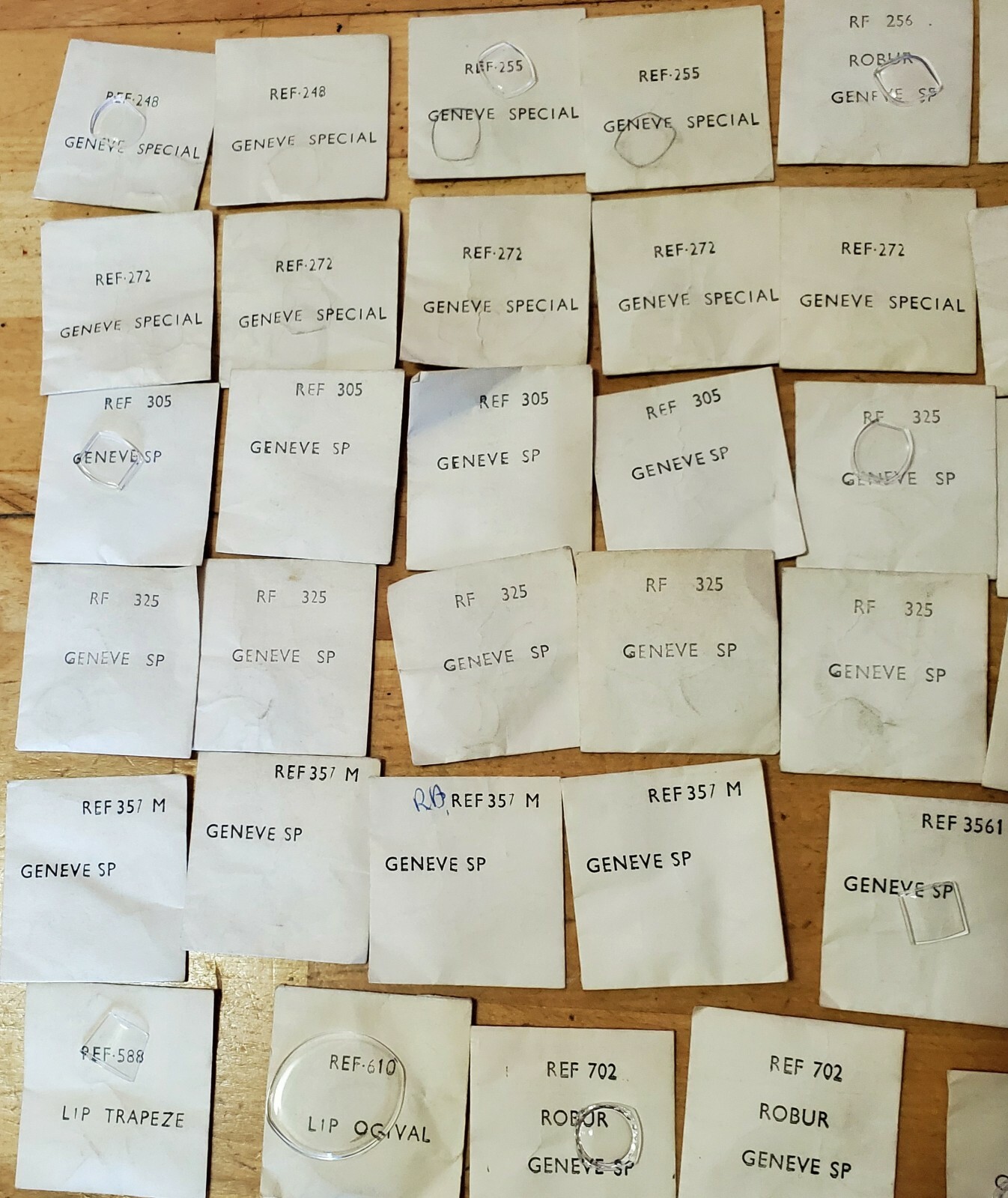 100 Assorted Vintage Watch Plastic Crystals Robur | eBay