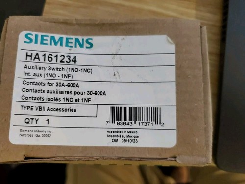 Siemens HA161234, Auxiliary Switch, 1NO-1NF | eBay
