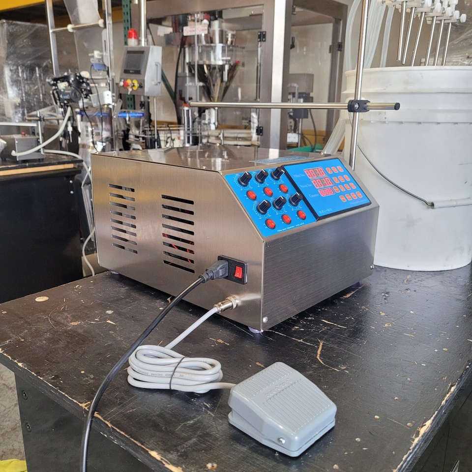 6 Head Electric Digital Pump Liquid Filling Machine For Perfume Water ...