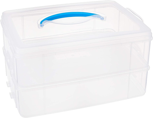 Snap 'N Stack Portable Storage Bin for Tools and Craft, 14.1 X 10.5 ...