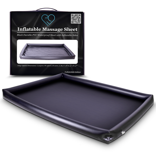 Black Inflatable Massage Sheet Durable PVC Waterproof with Inflatable ...