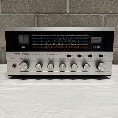 Vintage Realistic DX-160 Solid State Communications Receiver + SP-150 ...