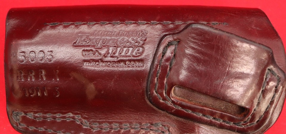 Mitch Rosen Express Line Leather RH OWB Holster for Colt 1911 5" Gov't ...