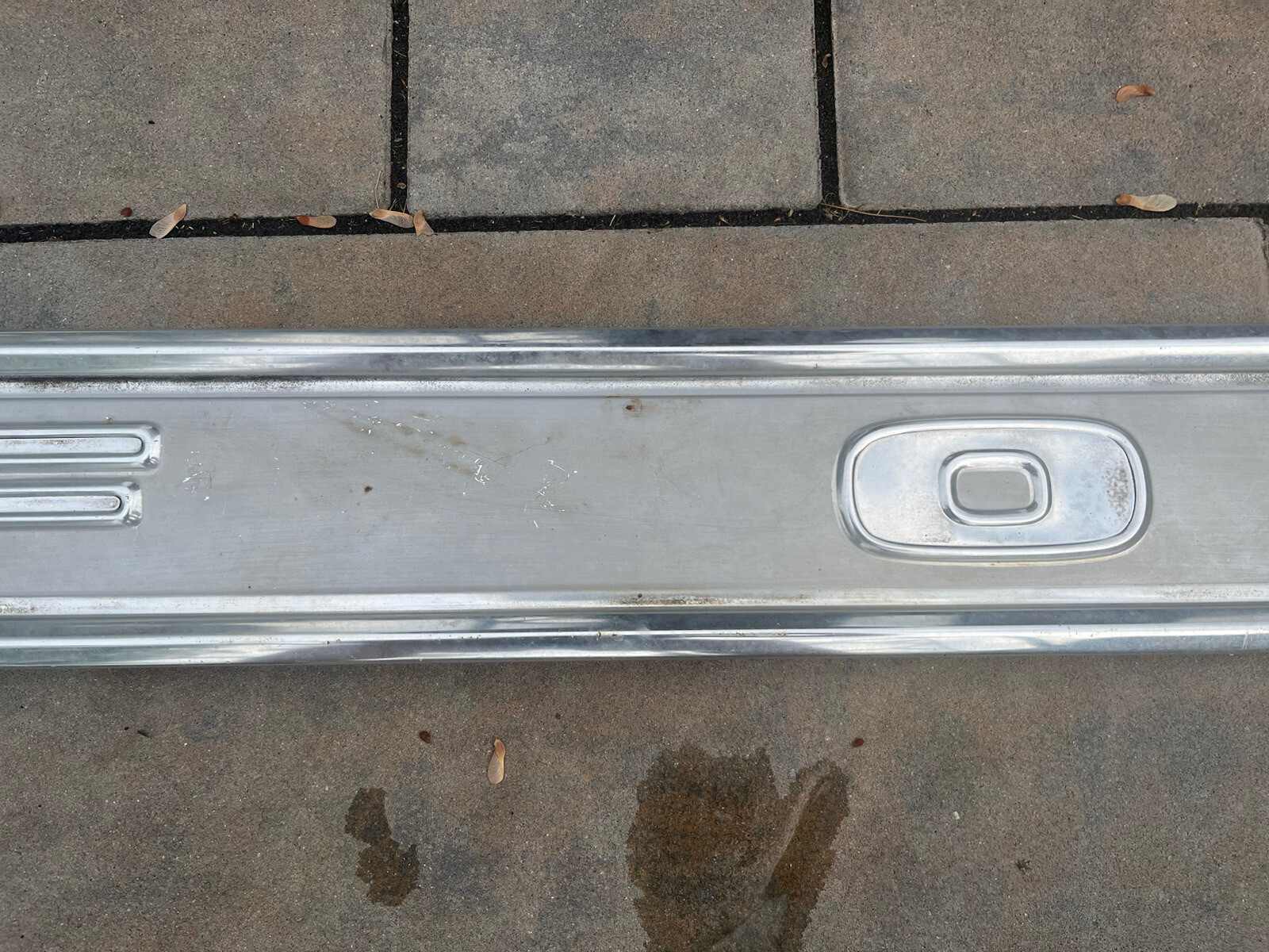 1973-1979 Ford Truck Tailgate Moulding trim Panel OEM 73-79 Silver | eBay