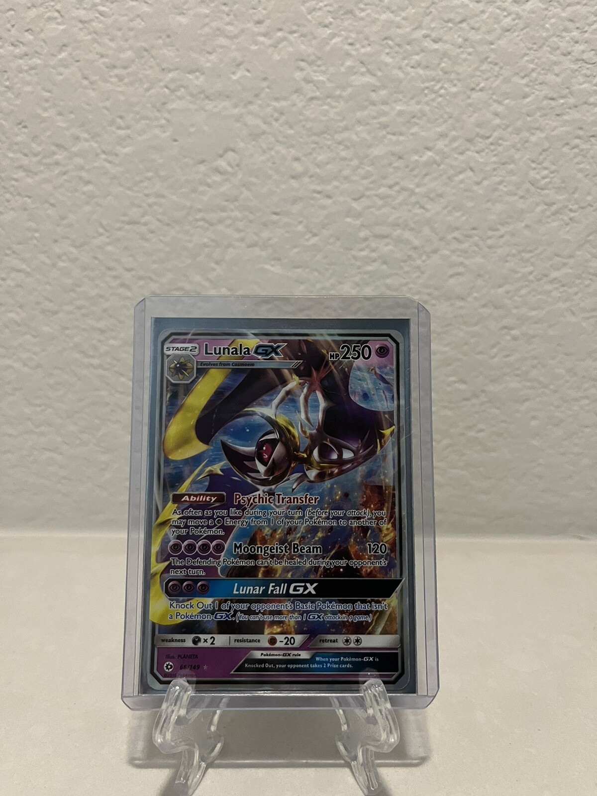 Pokémon TCG Lunala GX Sun & Moon Base Set 66/149 Holo Ultra Rare | eBay
