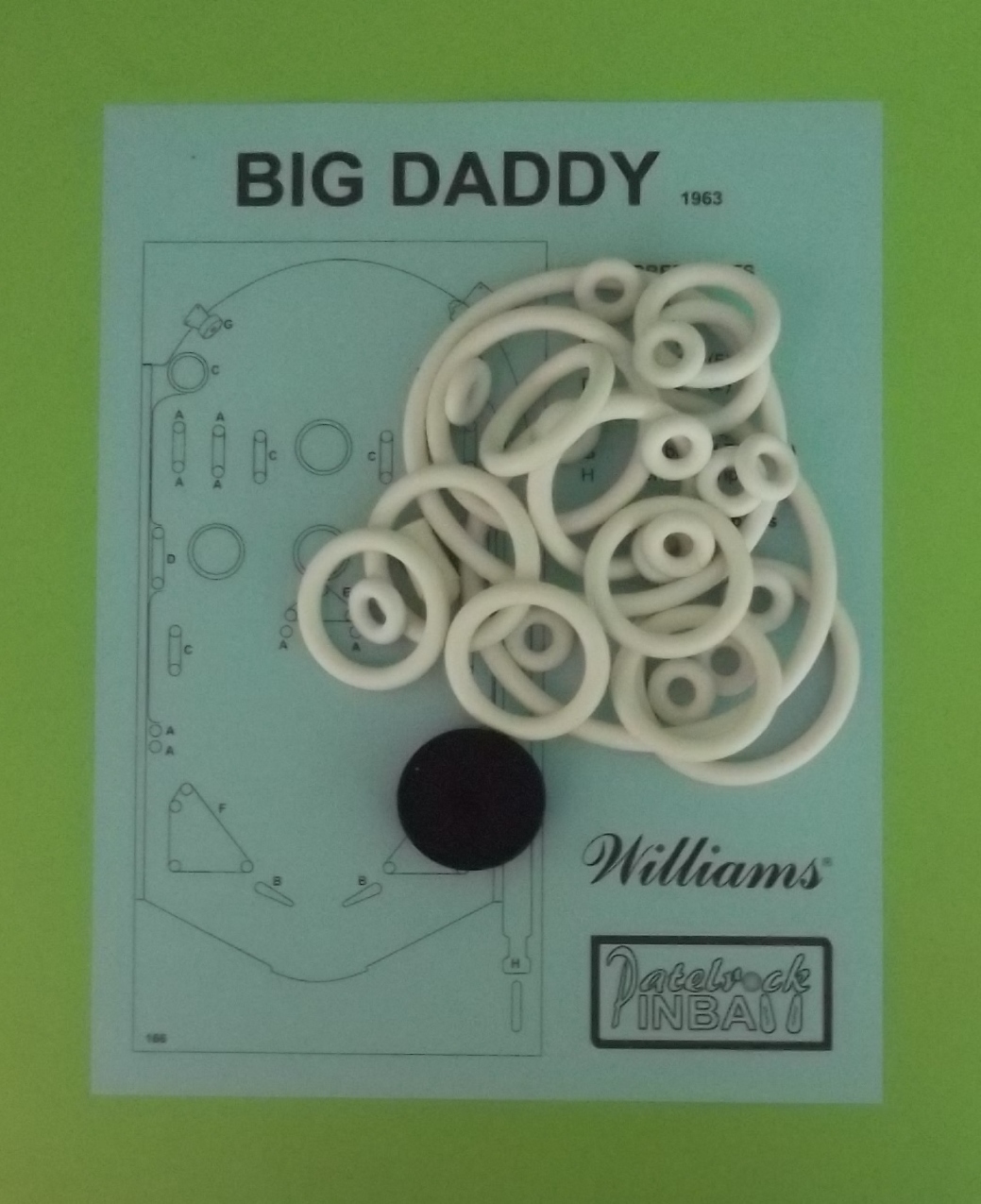 1963 Williams Big Daddy Pinball Machine Rubber Ring Kit | eBay