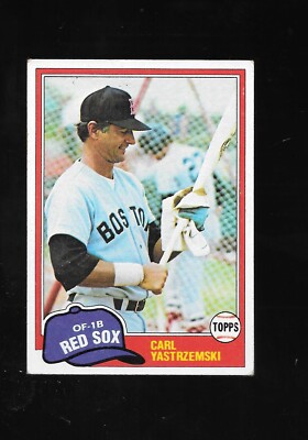 1981 Topps HOF Carl Yastrzemski Red Sox #110 Baseball Trading Cards MLB | eBay
