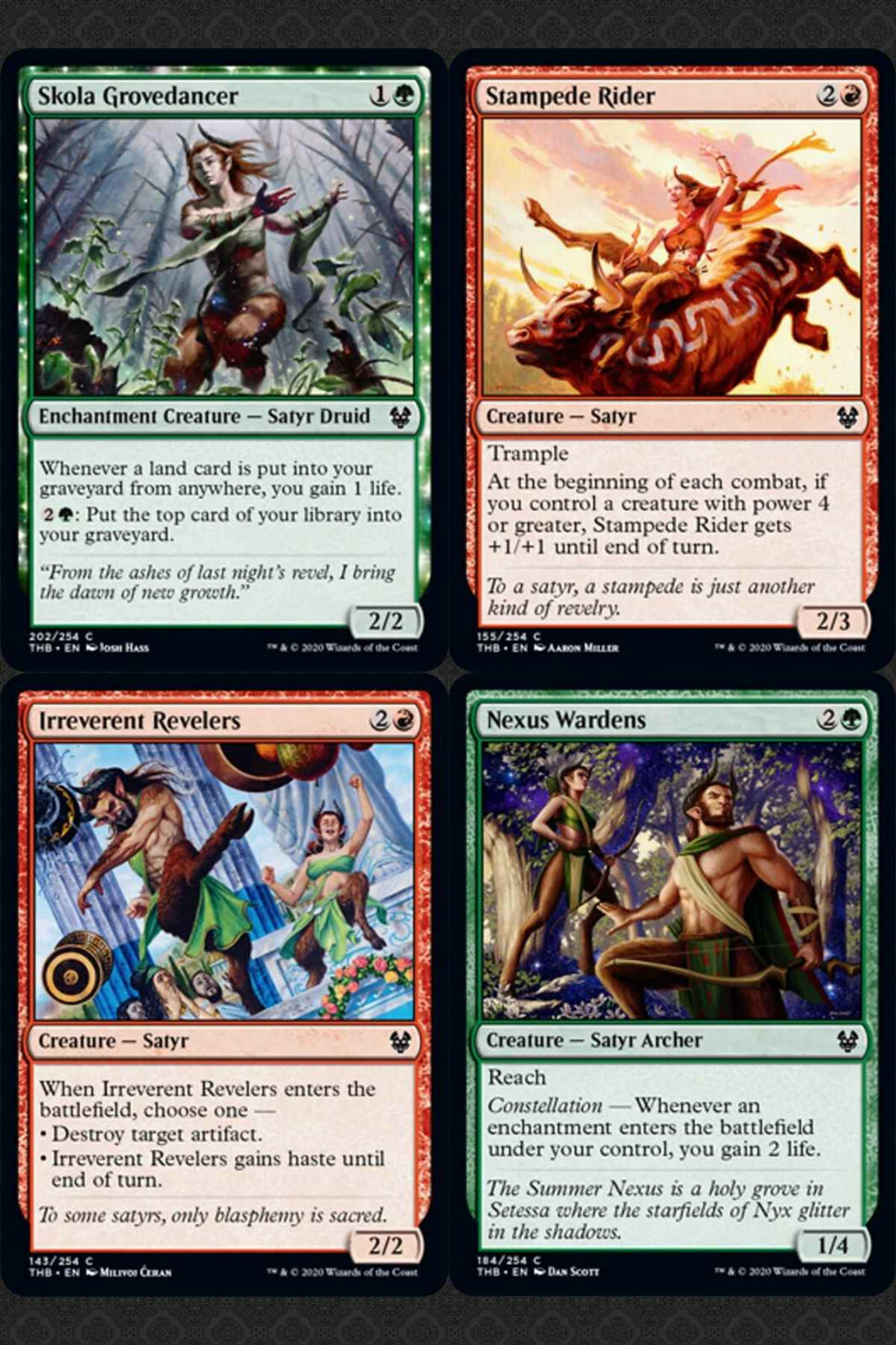 Gallia of the Endless Dance SATYR Commander Deck Gruul Magic MTG Ready ...