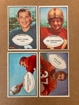 Don Paul 1953 Bowman Football #90 NM Auction for One Card | eBay