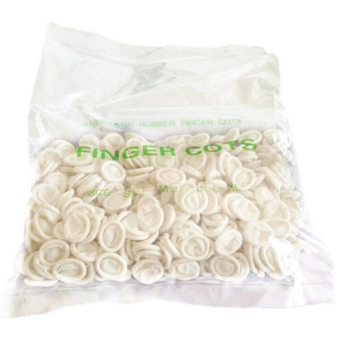 500pcs Disposable Latex Rubber Finger Cots Nail Art Fingertips ...