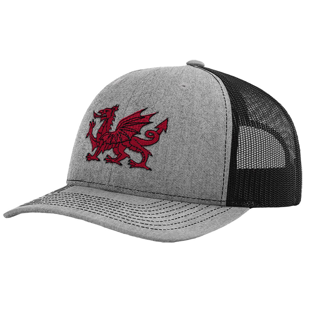 Richardson 112 Trucker Hat Wales Flag Dragon Seal Europe Snapback ...
