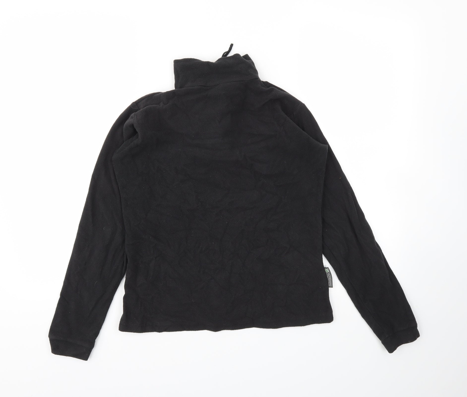 Outdoor Essentials Womens Black Collared Polyester Blend Jumper Size 6 ...