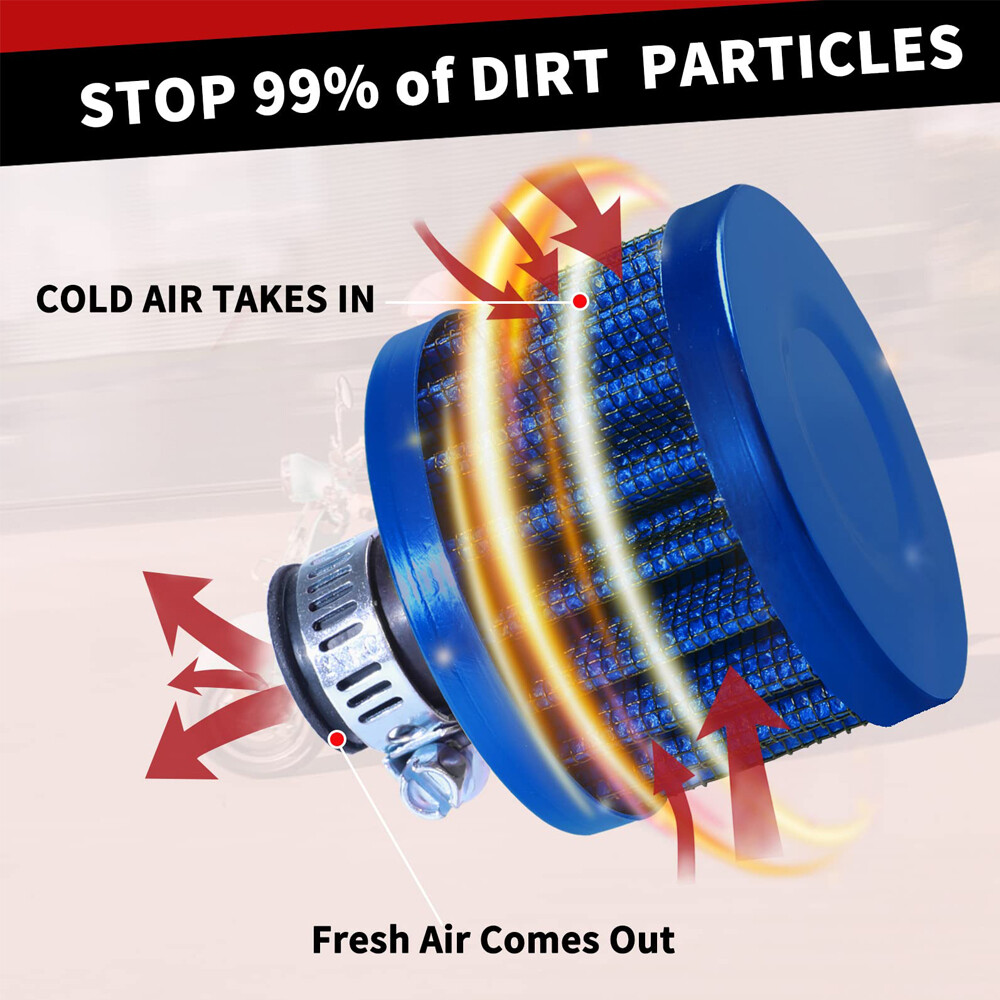 2pcs 12mm Cold Air Intake Filter Turbo Vent Crankcase Car Breather ...