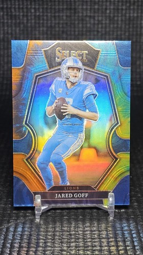 2022 Panini Select Football Tie Dye Jared Goff SP serial # 9/25 Detroit ...