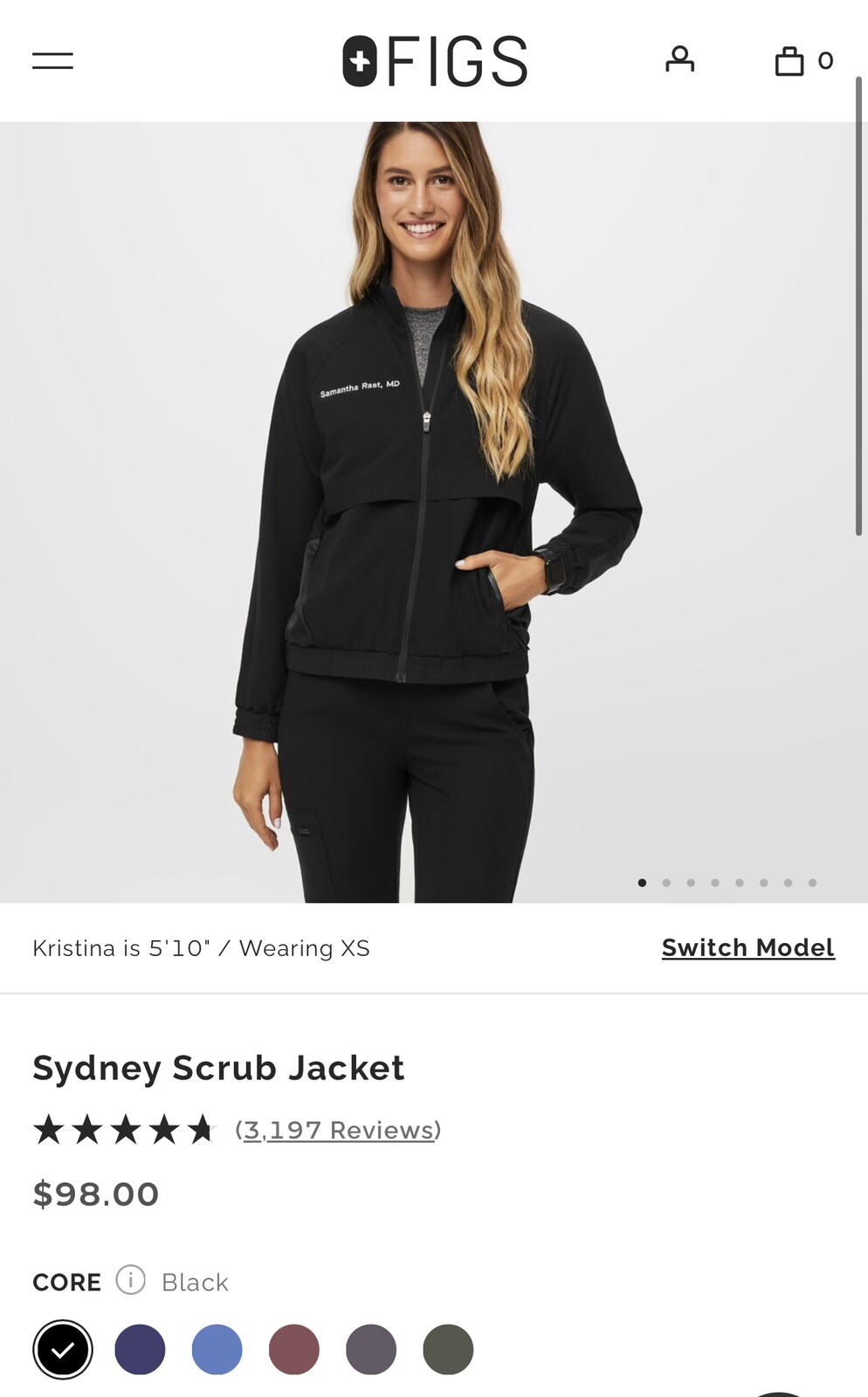 FIGS Women Sydney Performance Scrub Jacket - New With Tags | eBay