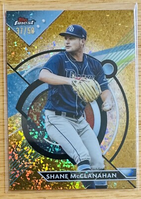 2023 Topps Finest Golden Treasure Chest Shane McClanahan Gold Mini ...