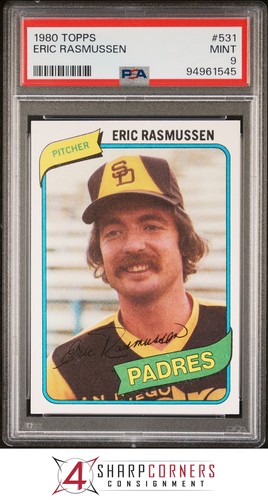 1980 TOPPS #531 ERIC RASMUSSEN PADRES PSA 9 B4116415-545 | eBay