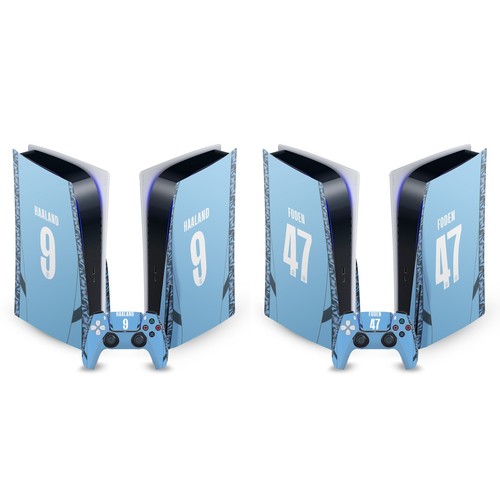 MAN CITY FC 2024/25 SPIELER HOME KIT VINYL SKIN FOR PS5 DISC CONSOLE ...