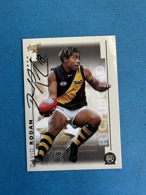 Signed David Rodan , Richmond . AFL 2003 Select XL Card | eBay