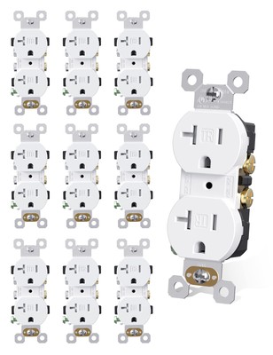 20 Amp Outlet Duplex Electrical Receptacle Outlets,Power Outlet,Tamper ...