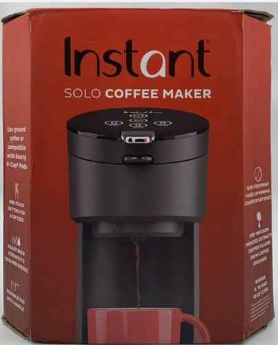 Instant Solo 2-in-1 Single Serve Coffee Maker for K-Cup Pods and Coffee ...