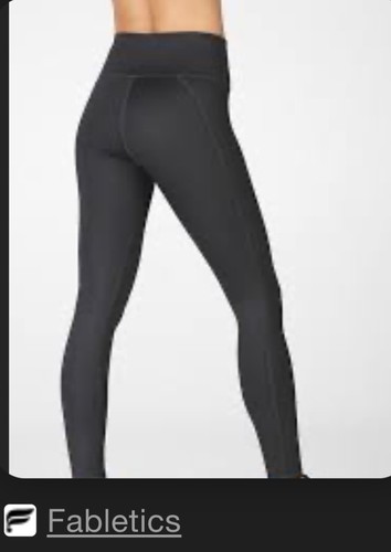 (2 Pair) Fabletics Ultra-Cool Spandex Yoga/Spin Pants Black Size Large ...
