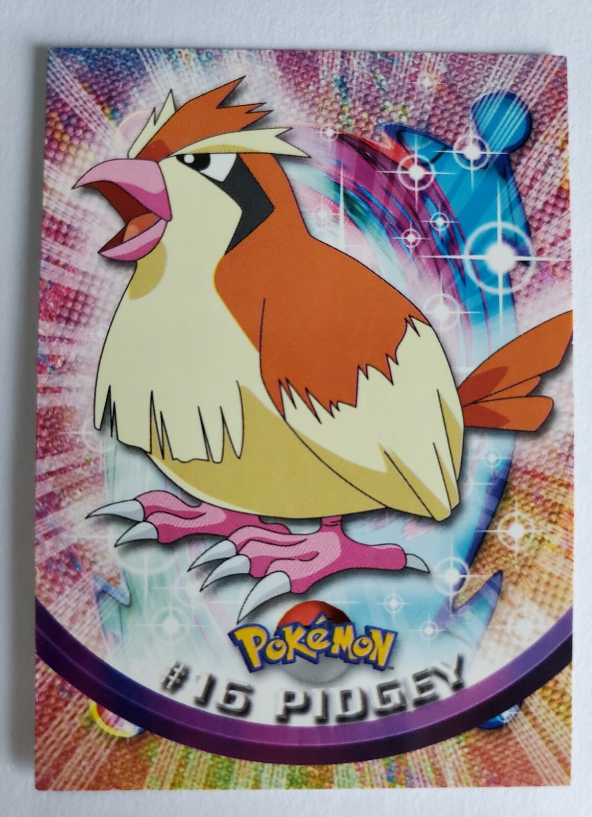 #16 Pidgey Topps Series 1 Black Logo 2nd Print NM Non-Holo | eBay