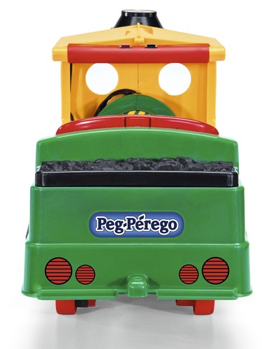 Peg Perego Santa FE 6v Electric Ride on Train Set Green Ed 1077 for ...