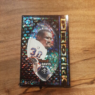Terrell Davis 1997 PROflick FlickBall #11 Foil Broncos HOF VERY RARE ...