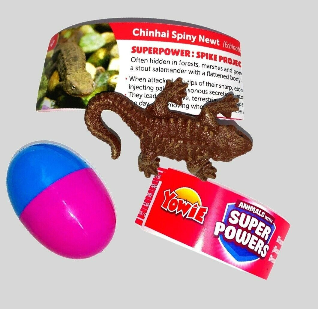 Yowie Chinhai Spiny Newt Animals w/ Superpowers Collectible 2" Toy ...