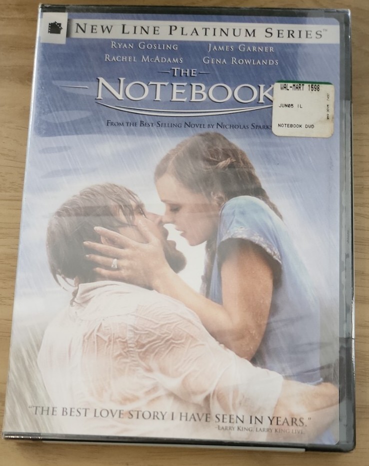 The Notebook DVD 2005 Widescreen Ryan Gosling Brand New Factory Sealed ...