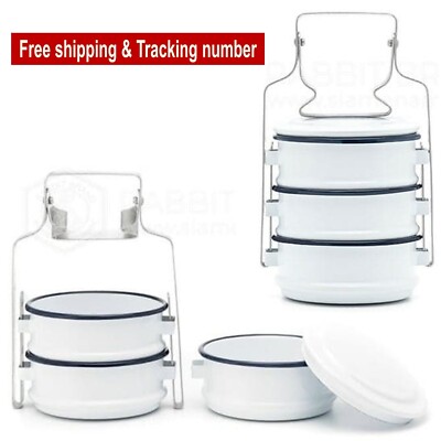 Bento Lunch Box Food Enamelware Thai Enamel Tiffin Container Pinto ...