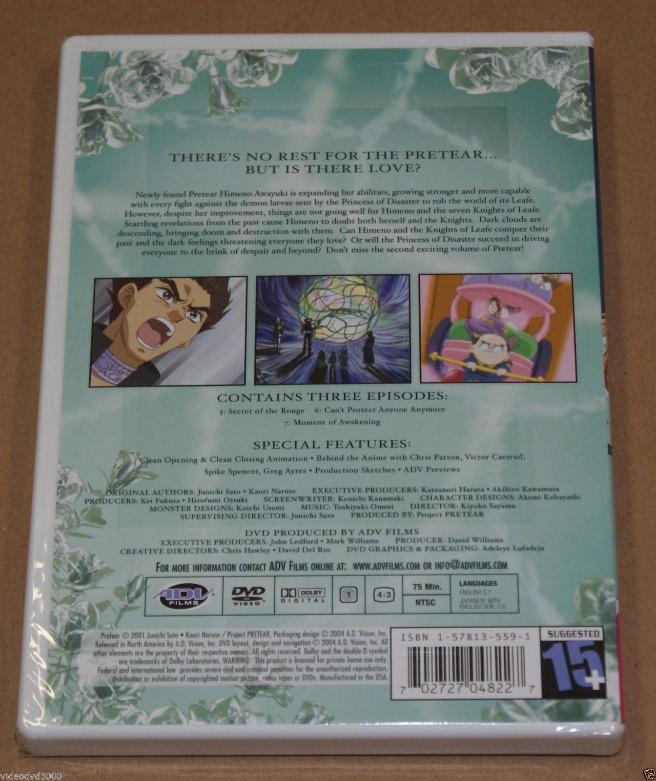 Pretear Vol. 2 (DVD, 2004) RARE Animated Cinderella Sailor Moon BRAND ...