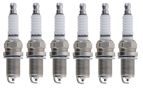 6 X AUTOLITE DOUBLE PLATINUM SPARK PLUG FOR TOYOTA HILUX VZN130R 3VZ-E ...