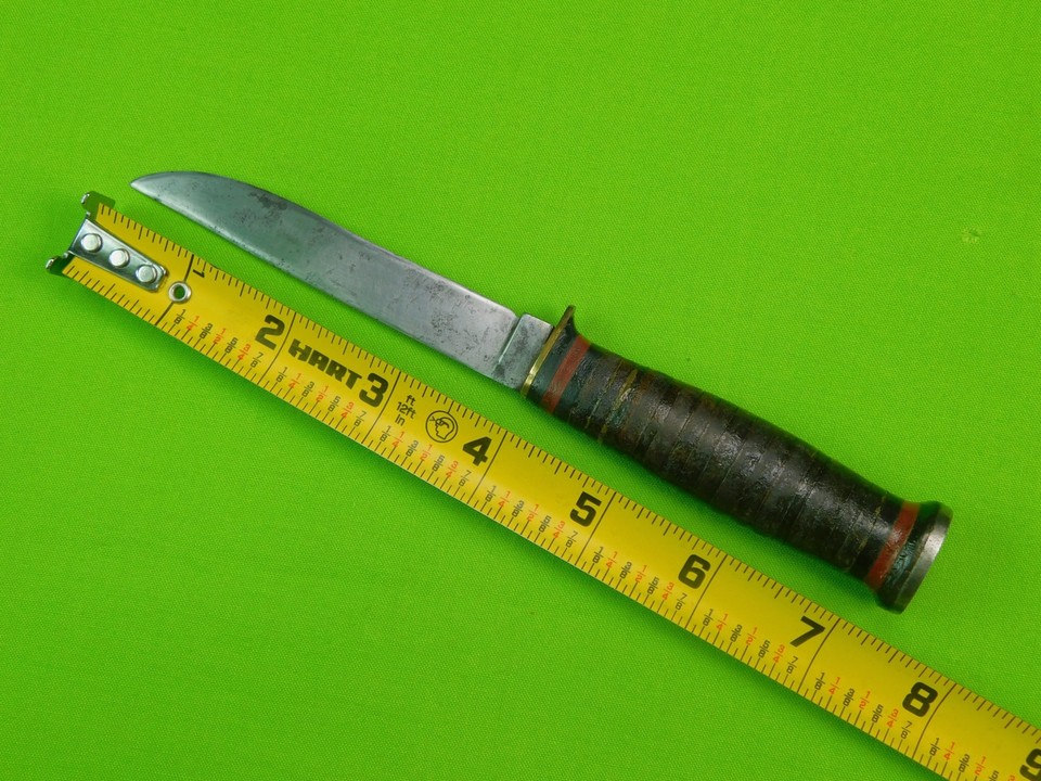 Vintage Old US Early Ka-Bar KABAR Small Hunting Red Spacer Knife | eBay