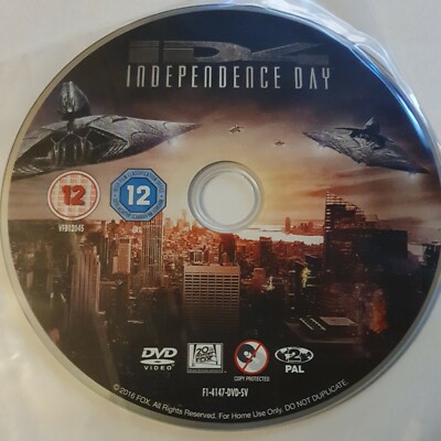 ID4 Independence Day (2016 DVD) 20th Anniversary Edition Movie CD Disc ...