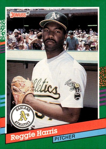 1991 Donruss #704c Reggie Harris - Oakland Athletics | eBay