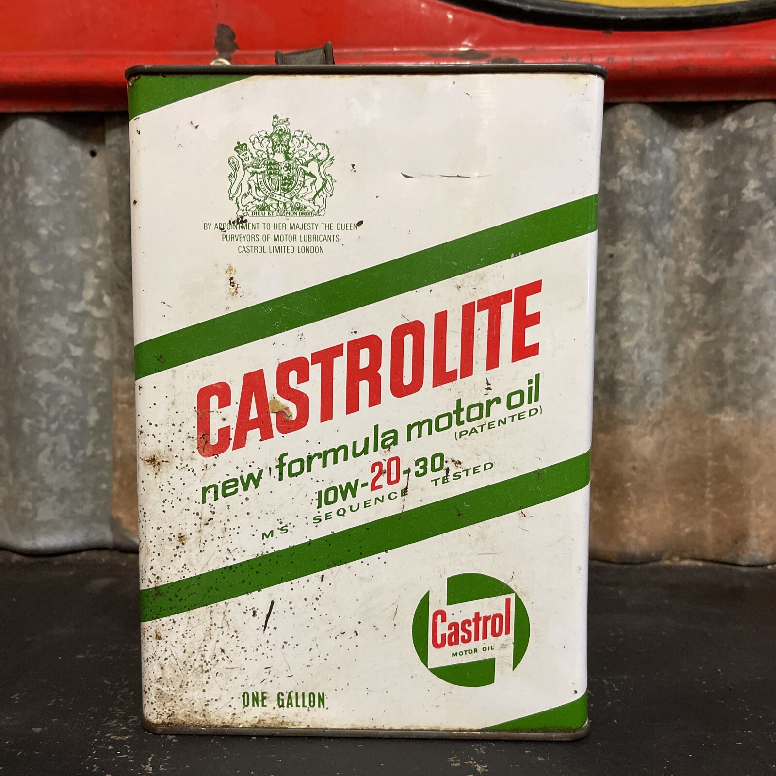 Castrol Castrolite 1 Gallon Vintage Motor Oil Tin | eBay Australia