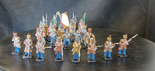 28mm Napoleonic War French Imperial Middle Guard Fusilier Chasseur Regt ...