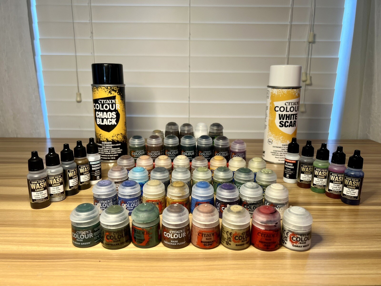 Citadel Paint Lot - 2 Spray Prime - 16 Base - 16 Layer - 7 Contrast - 8 ...