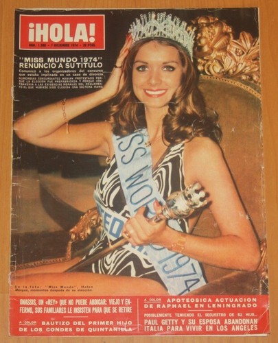 MISS WORLD 1974 CONTEST Helen Morgan Anneline Kriel Hola cover & 5 ...