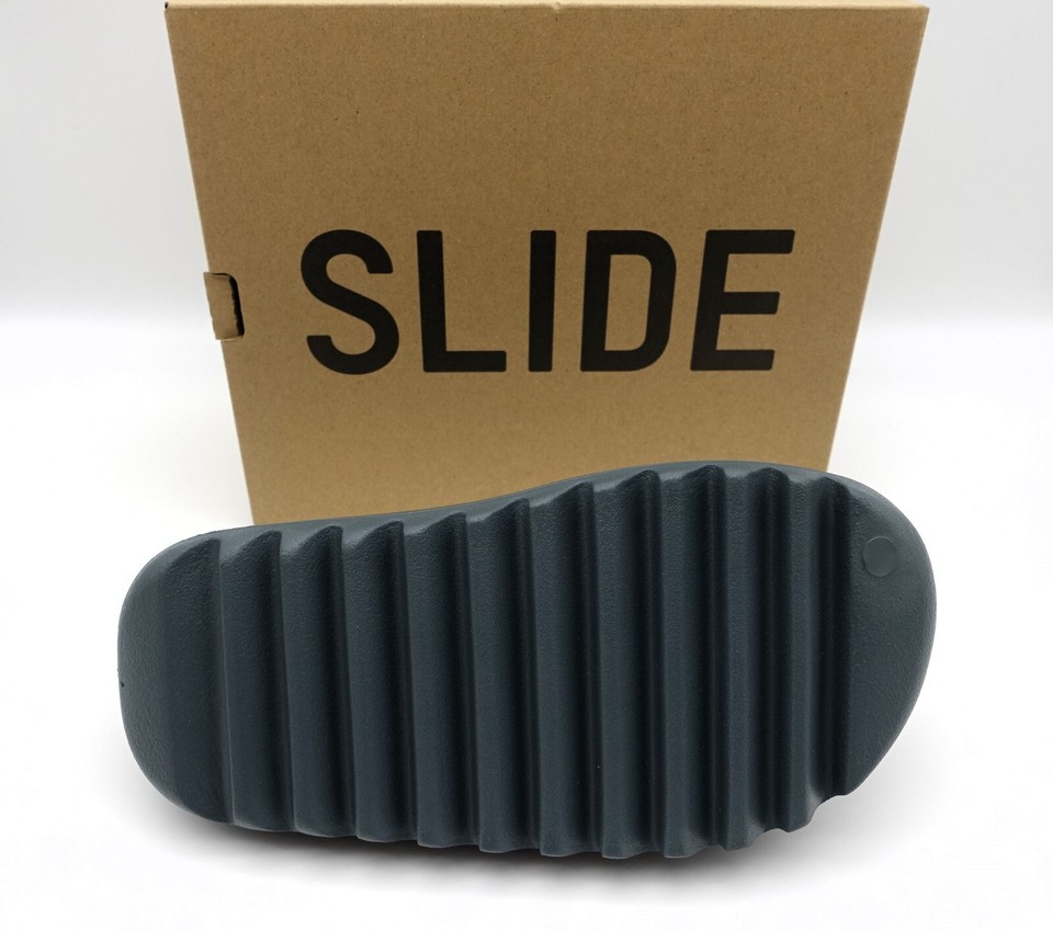 US 7 Brand New Adidas Yeezy YZY Slide Originals Slate Marine By Kanye ...